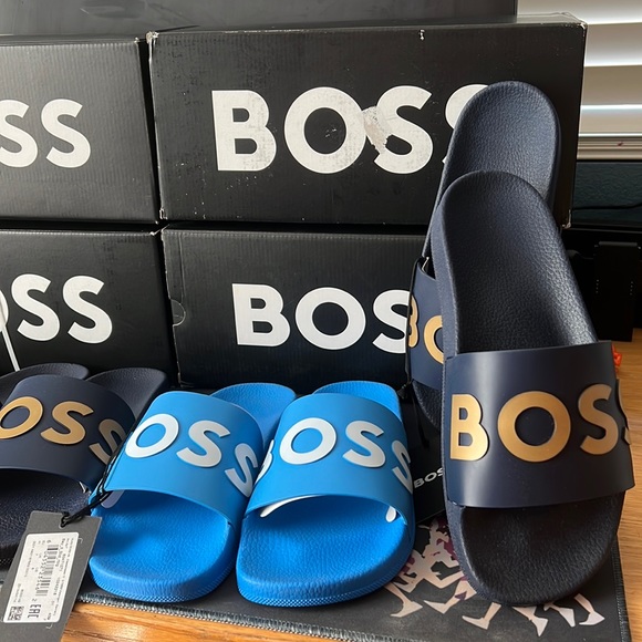 Hugo Boss | Shoes | Hugo Boss Pool Slides | Poshmark